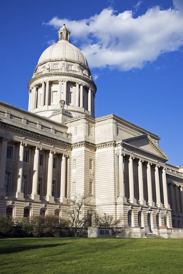 Frankfort, Kentucky - State Capitol Stock Photo - Image of blue, facade ...