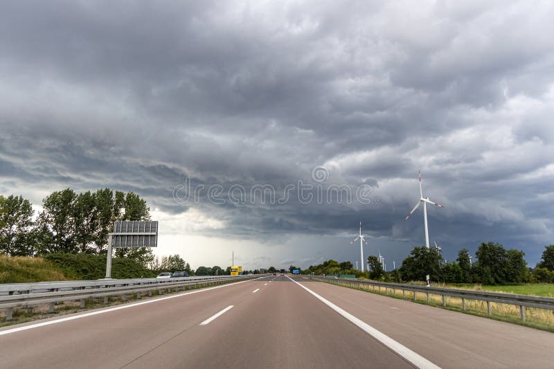 Frankfurt an Der Oder, Germany - June 17, 2024: Storm Dark Clouds Over ...