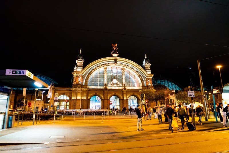Train Station In Frankfurt, Germany Editorial Image - Image of ...