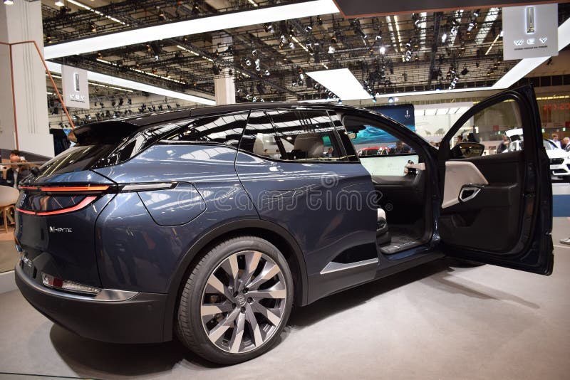 Frankfurt, Germany, September 12-2019: Byton M-byte IAA 2019 Editorial Stock Photo - Image of ...