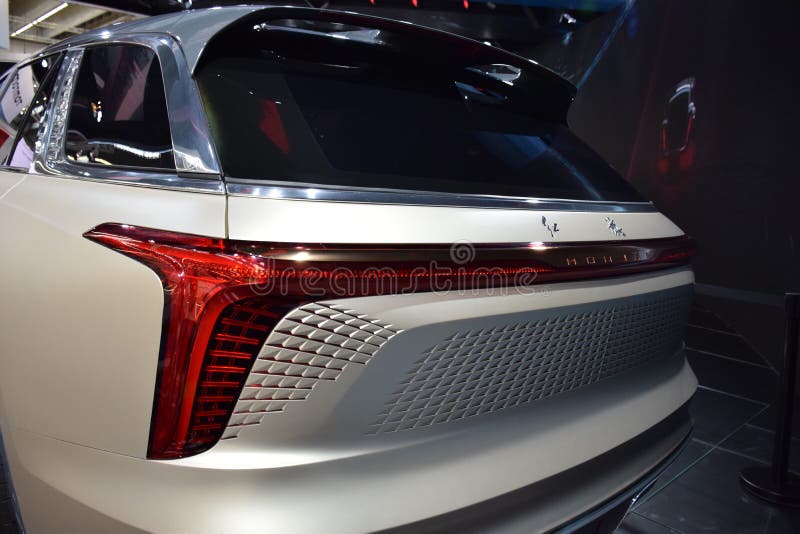 New Hongqi E115 Electric SUV Car Editorial Stock Photo - Image of cars ...