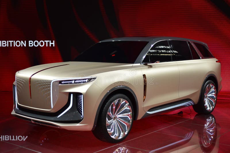 Frankfurt, Germany, September 12-2019: Hongqi E115 SUV Concept IAA 2019 ...