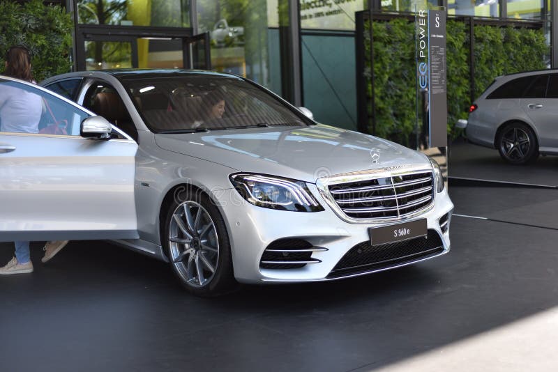 Frankfurt, Germany, September 11-2019: Mercedes S 560e IAA 2019 ...