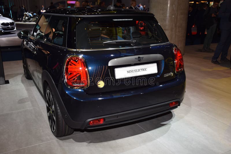 Frankfurt, Germany, September 09-2019: Mini Cooper Electric S IAA 2019 ...