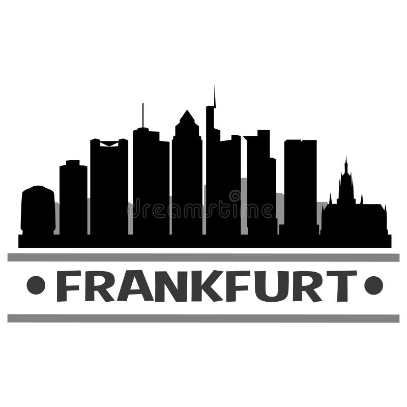 Frankfurt-Ikonen-Vektor Art Design Vektor Abbildung - Illustration von ...