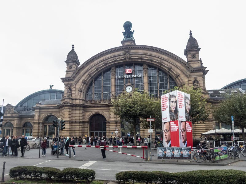 Frankfurt Main, Central Station Editorial Stock Image - Image of ...