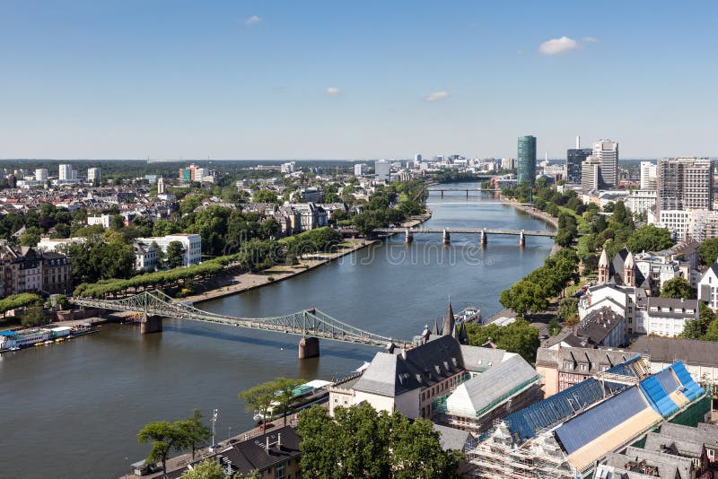 Frankfurt Main, Hesse, Germany Stock Image - Image of downtown ...