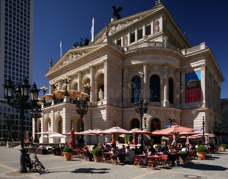 Frankfurt Old Opera House editorial photography. Image of german - 19824827
