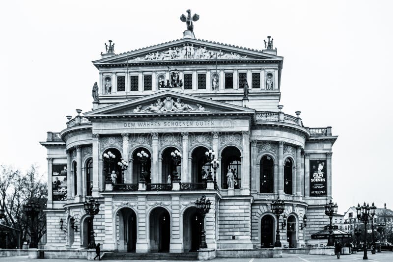 Frankfurt Opera editorial image. Image of shot, night - 86655820