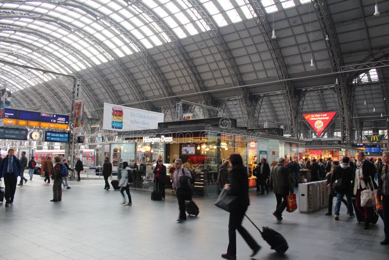 Frankfurt Train Station editorial stock image. Image of german - 29644519
