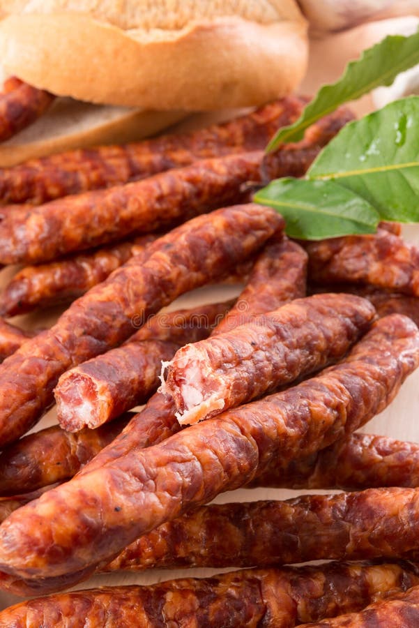 Frankfurterki World To Known and Small Sausages Stock Photo - Image of ...