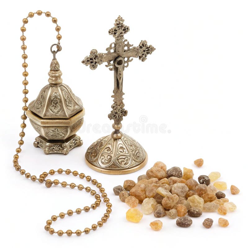 Frankincense Religious Christian Illustration on Transparent Background ...