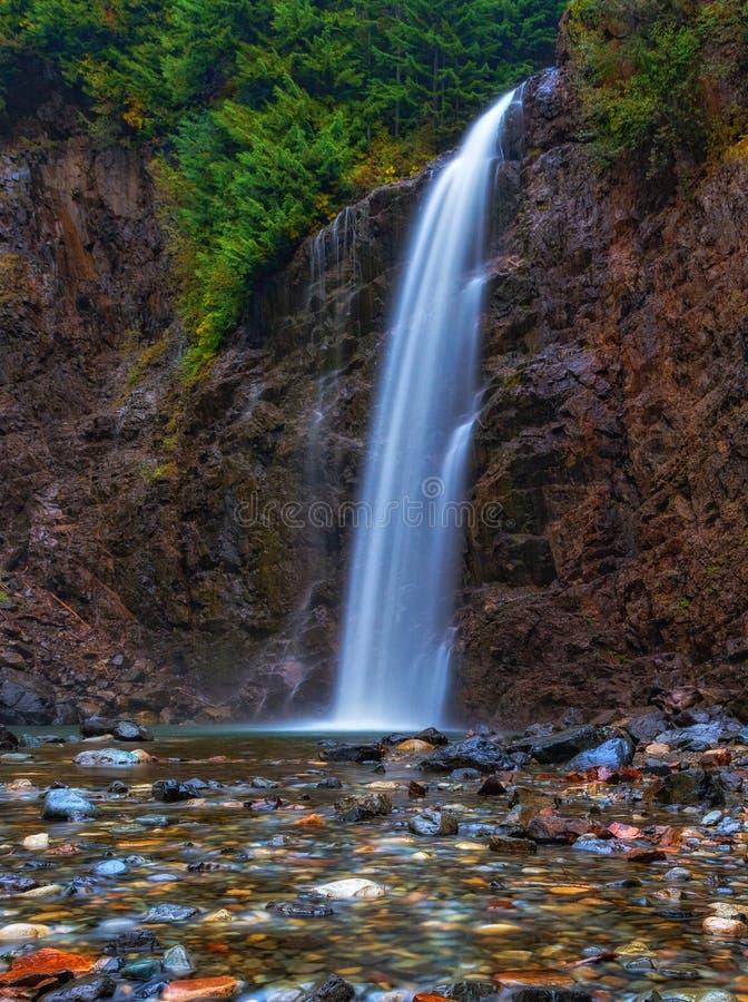 Franklin Falls, Washington State Stock Image - Image of northwest ...