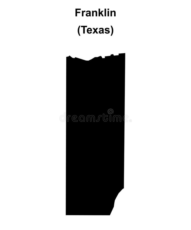 Franklin outline map stock vector. Illustration of shape - 361791429