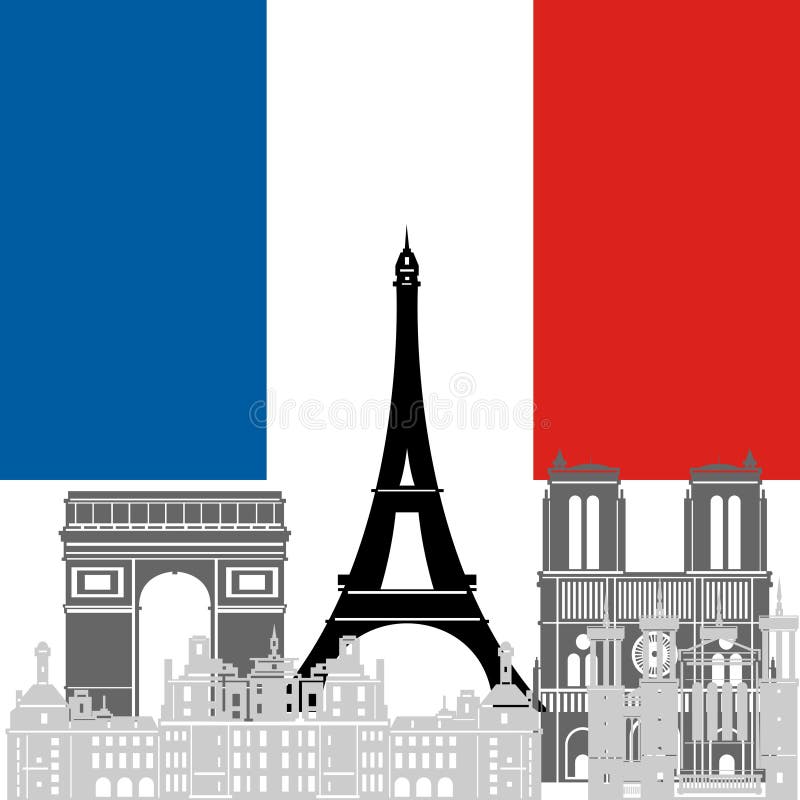 Frankrijk vector illustratie. Illustration of overzicht - 44131320