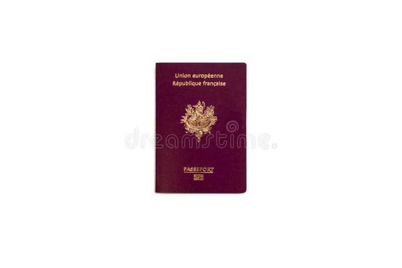 Frans paspoort stock afbeelding. Image of frans, geïsoleerd - 100579301
