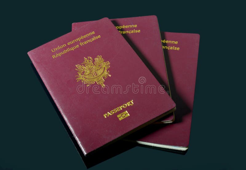 Frans paspoort stock afbeelding. Image of identificatie - 47510309