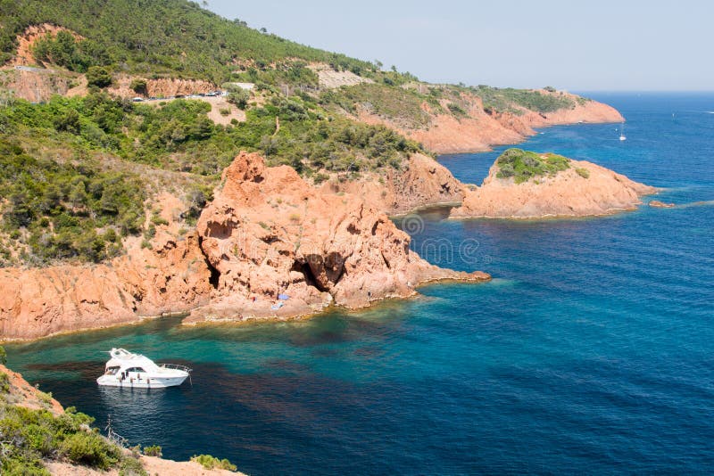 Franse Kust Riviera stock foto. Image of noodzaak, luxueus - 76311454