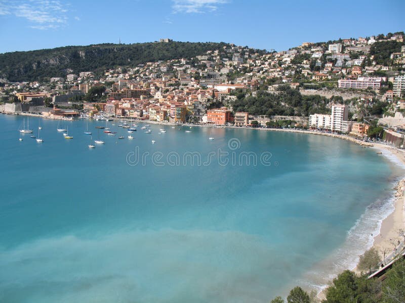 Franse Rivièra - Bekende Plaatsen Stock Foto - Image of blauw, strand ...