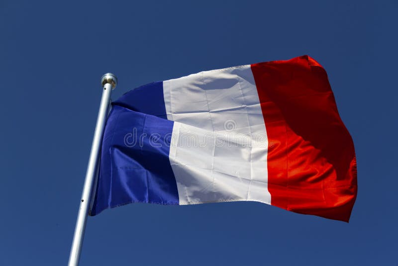 Franse vlag stock afbeelding. Image of parijs, monument - 8005243