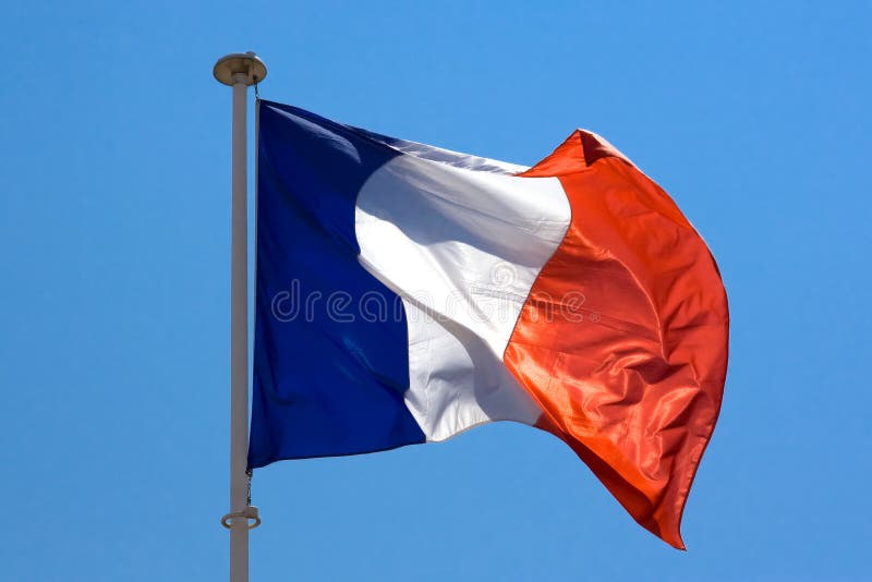 Franse vlag stock afbeelding. Image of broederlijkheid - 5672217