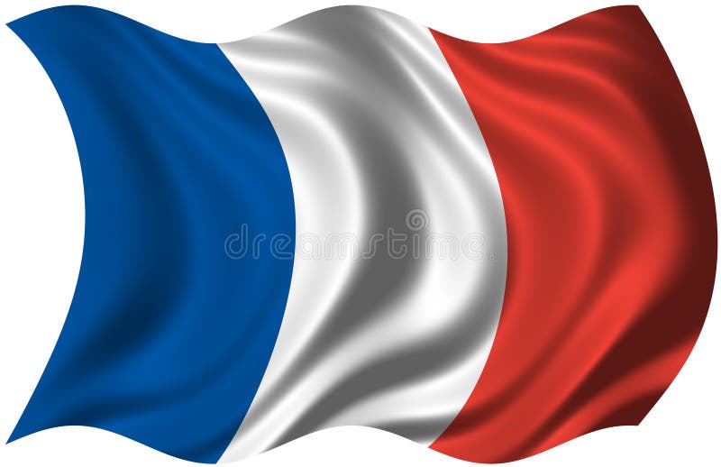 Franse Vlag stock illustratie. Illustration of symbool - 7132244
