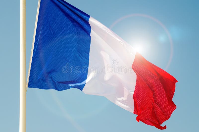 Franse vlag stock foto. Image of parijs, naturaliseer - 96980620