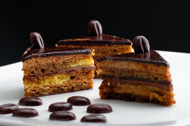 Fransk gourmetkaffekaka fotografering för bildbyråer. Bild av äta ...