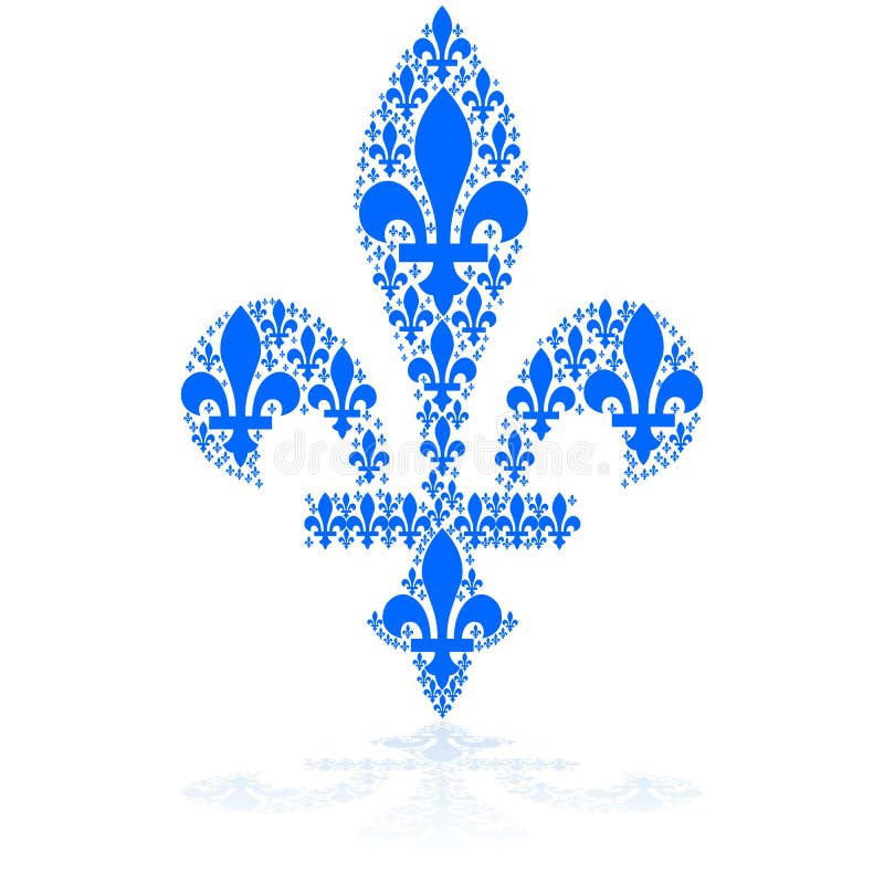 Fransk lilja vektor illustrationer. Illustration av symbol - 38724177