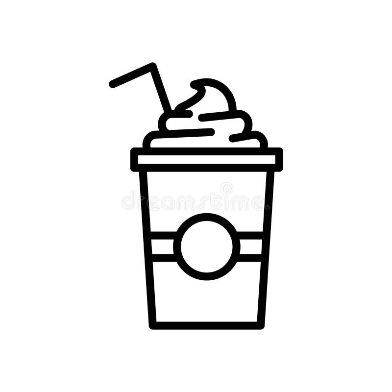 Frappe Icon Set Iced Coffee Beverage Illustrations for Culinary and ...
