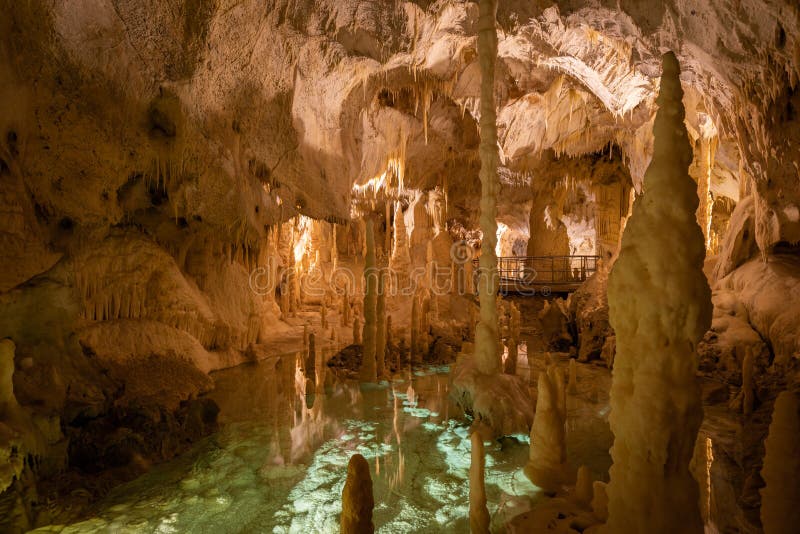 The Frasassi Caves Grotte Di Frasassi, a Huge Karst Cave System in ...