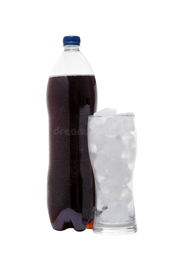 Frasco Da Soda Isolado Em Um Fundo Branco Foto de Stock - Imagem de ...