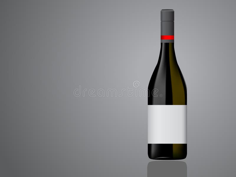 Frasco de vinho ilustração do vetor. Ilustração de objeto - 4307196