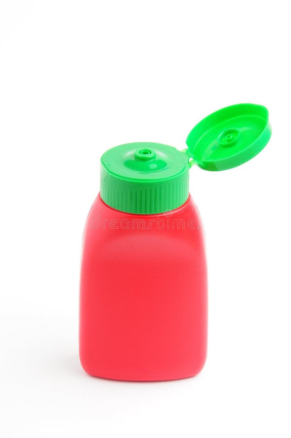 Frasco Rojo Con Fondo Blanco Imagen de archivo - Imagen de blanco ...