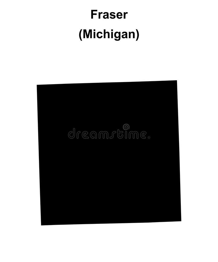 Fraser outline map stock vector. Illustration of fraser - 357339476