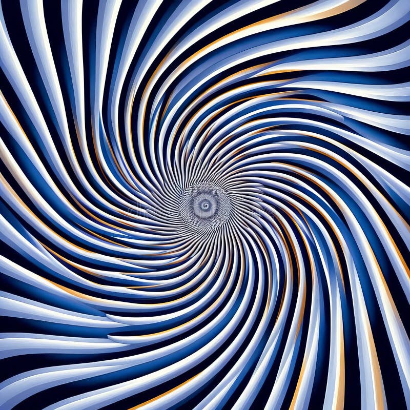Fraser Spiral Illusion a Concentric Spiral Pattern that Appear Stock ...