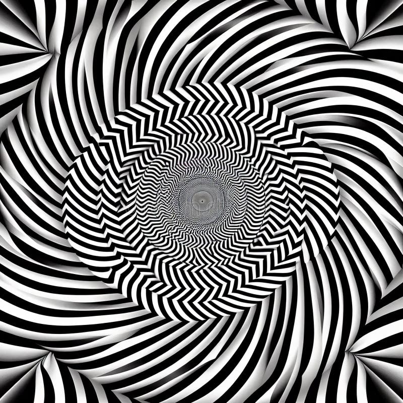 Fraser Spiral Illusion a Concentric Spiral Pattern that Appear Stock ...