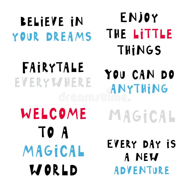 Frases diferentes do vetor ilustração do vetor. Ilustração de carta ...