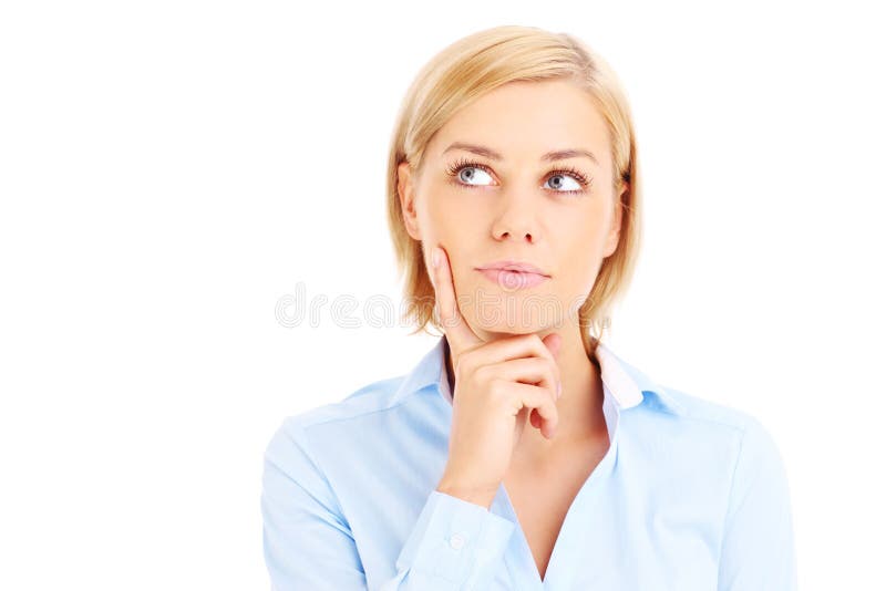 Frau, die eine Idee hat stockfoto. Bild von leute, frau - 39905564