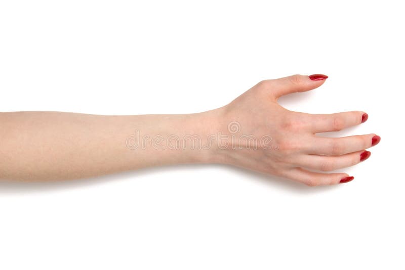 Frau, die Hand nimmt stockfoto. Bild von erwachsener, poliermittel ...