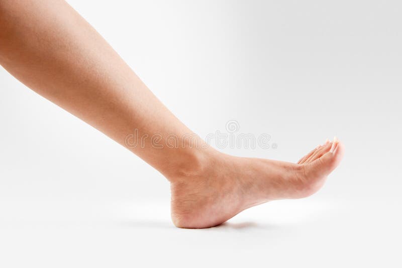 Frau ein Fuß stockbild. Bild von knöchel, sauber, schön - 20324609