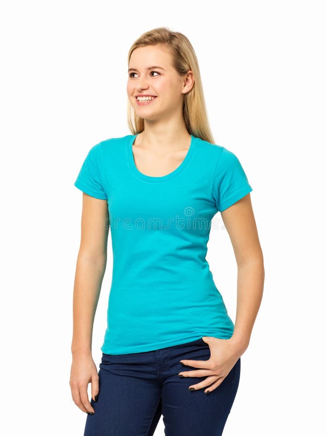 Frau Mit Der Hand in Der Tasche, Die Weg Schaut Stockfoto - Bild von ...