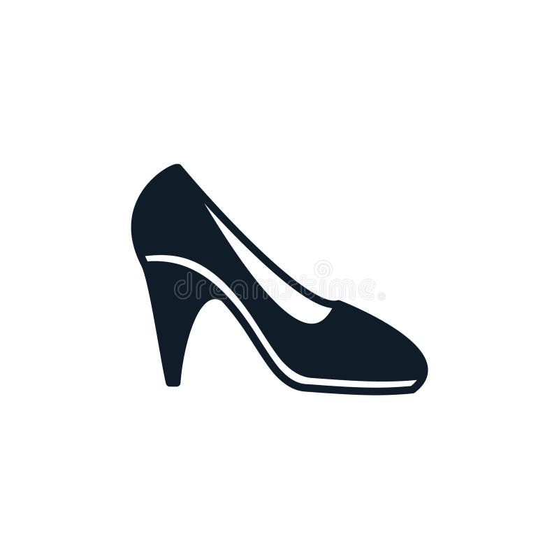 Frau Schuh Symbol Vektor Logo Design Template Vektor Abbildung ...