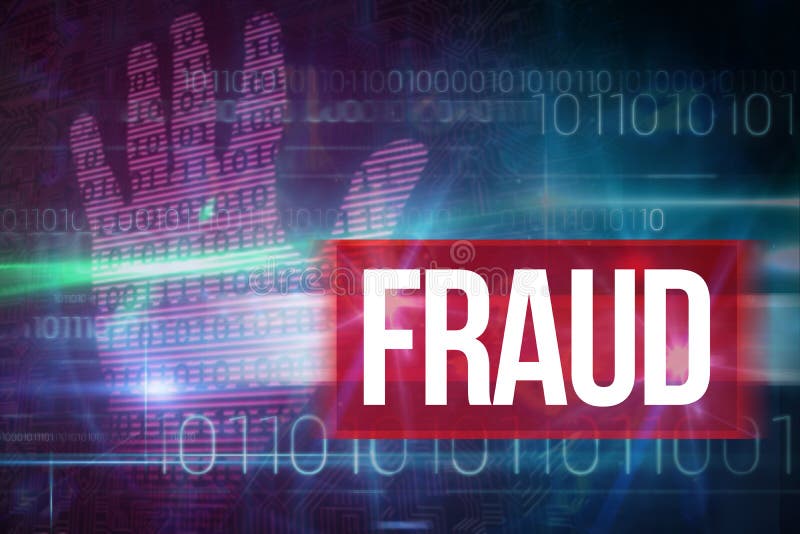 Fraud Against Blue Technology Design with Binary Code Stock ...