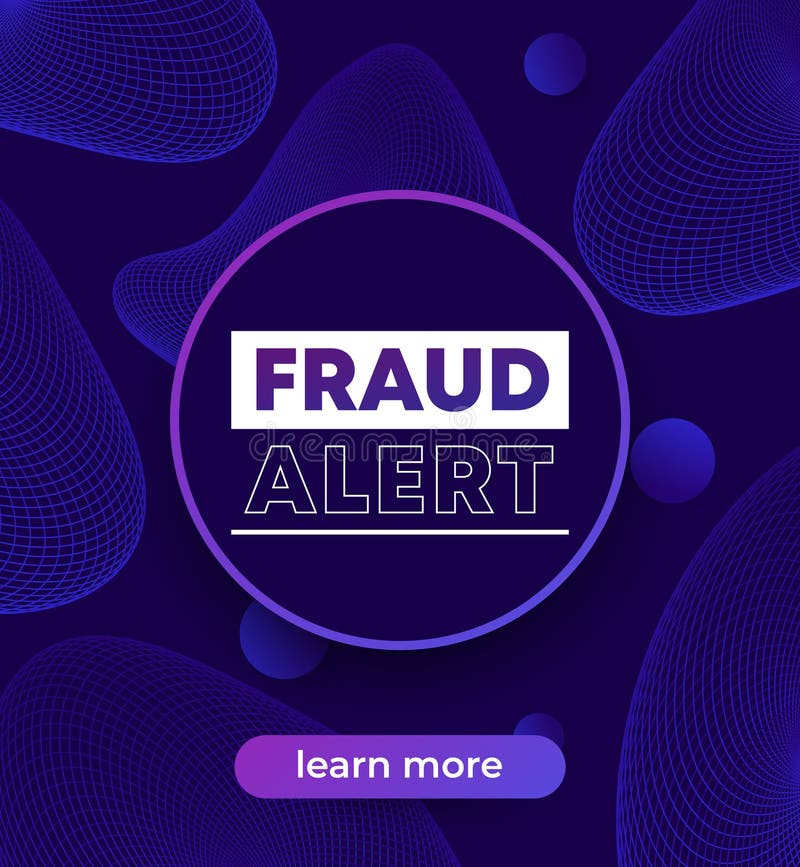 Fraud Alert Banner Design, Vector Stock Vector - Illustration of page ...