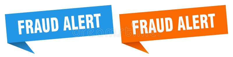 Fraud Alert Banner. Fraud Alert Speech Bubble Label Set Stock Vector ...