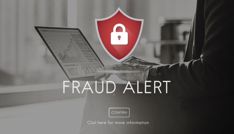 Fraud Alert Caution Defend Guard Notify Protect Concept Stock Image ...