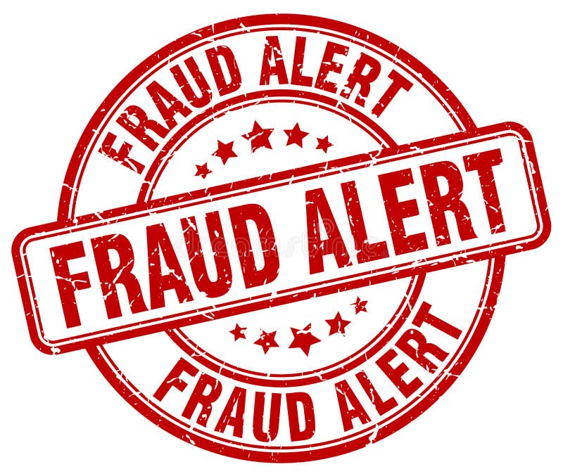 Fraud alert sticker. stock vector. Illustration of paper - 158775220