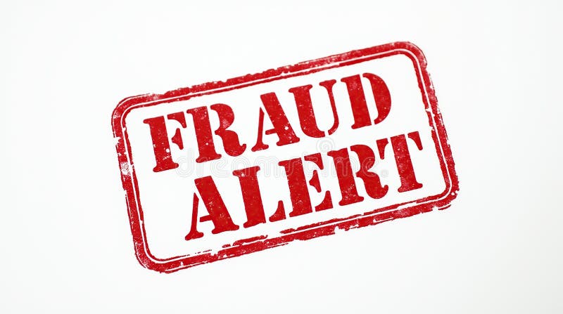 Fraud Alert Red Rubber Stamp on White Background Stock Illustration ...
