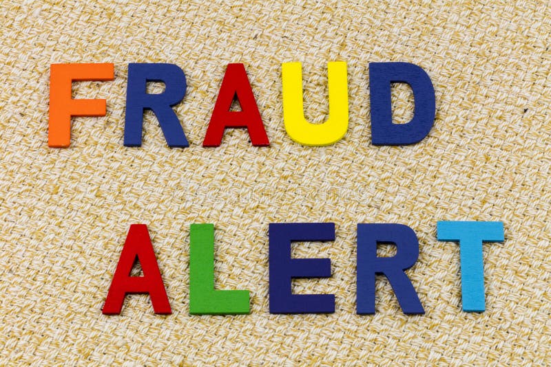 Fraud Alert Scam Security Internet Technology Danger Warning Message ...